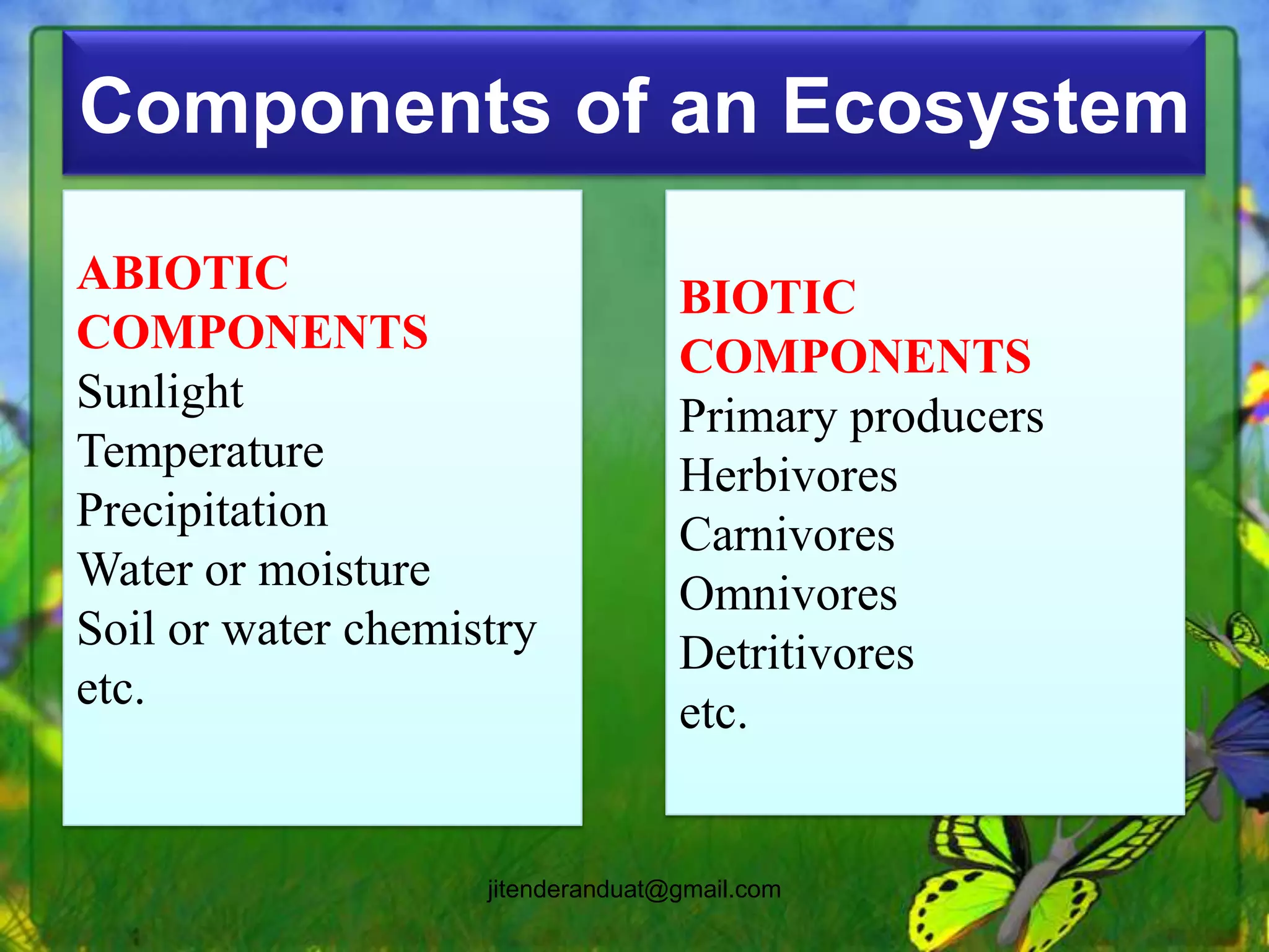 Biological productivity of water bodies | PPTX