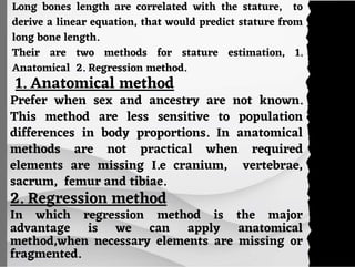 Biological profiling from skeleton remains. | PPTX