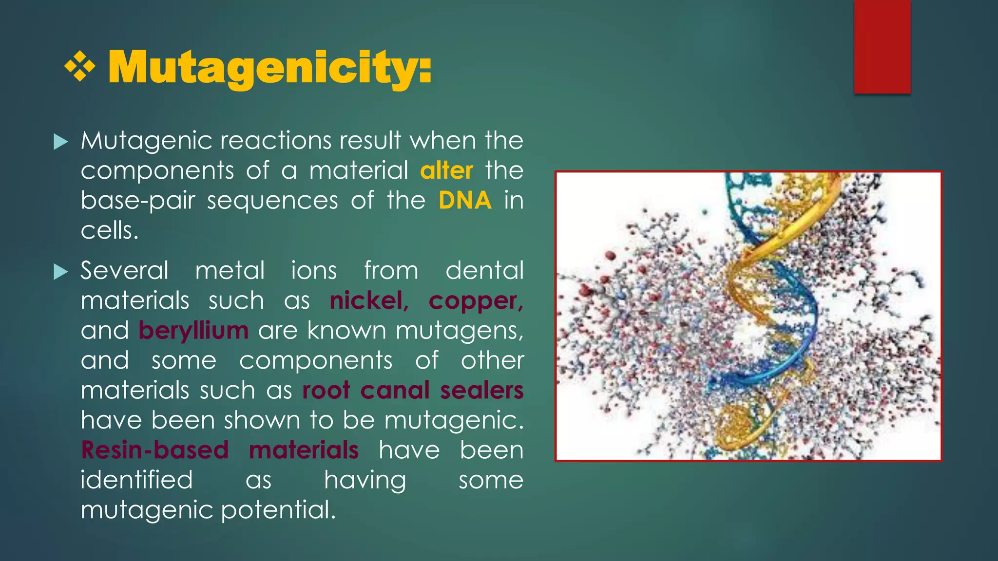 Biological properities and biocompatibility of dental materials | PDF
