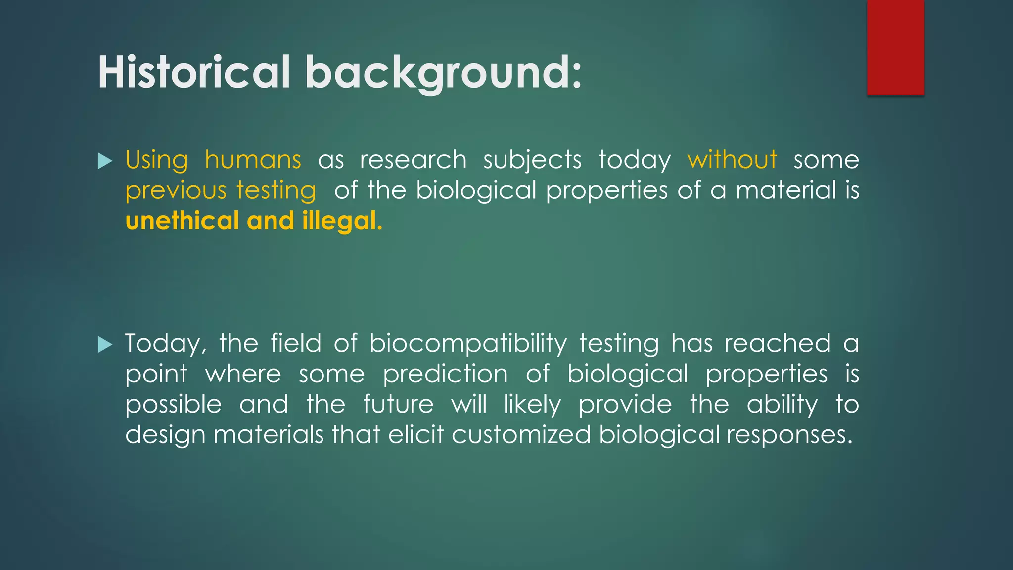 Biological properities and biocompatibility of dental materials | PDF