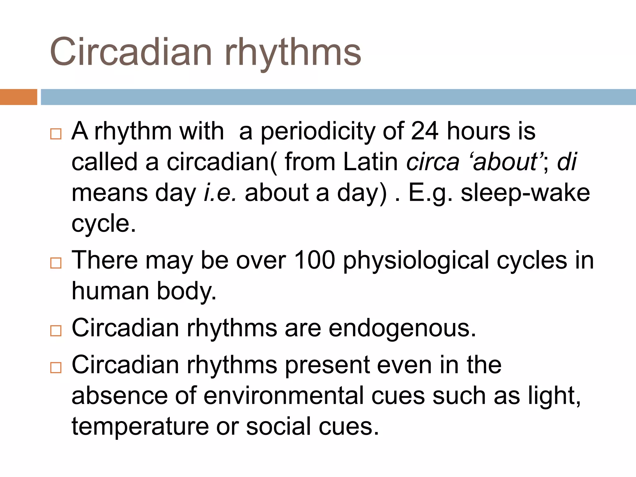 Biological rhythms | PPTX