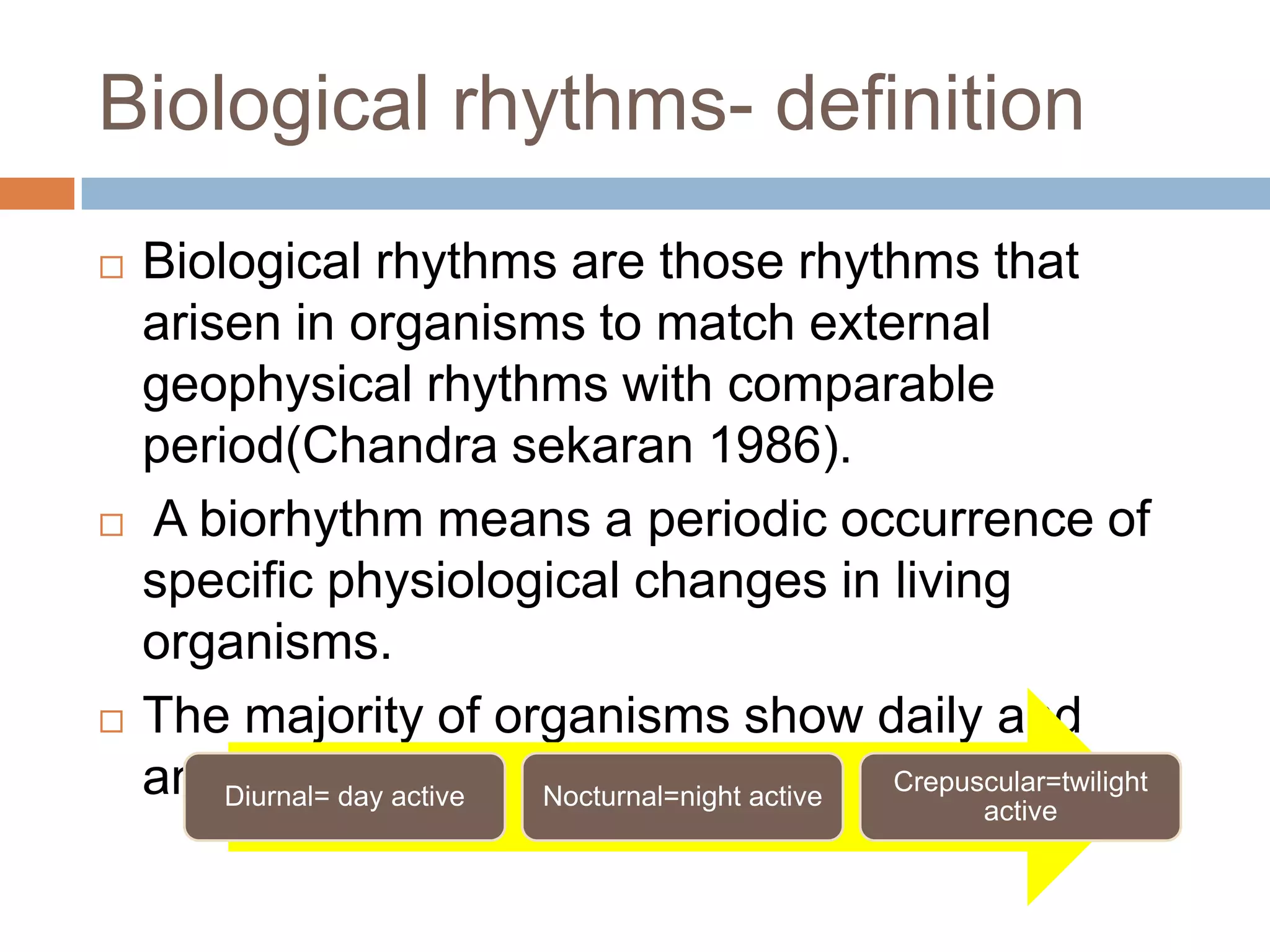 Biological rhythms | PPTX