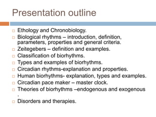 Biological rhythms | PPTX