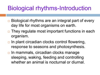 Biological rhythms | PPTX