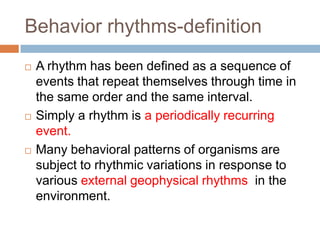 Biological rhythms | PPTX