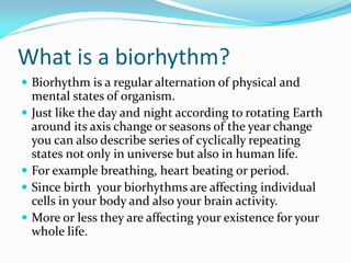 Biological rhythms | PDF