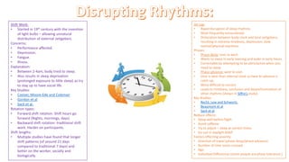 Biological rhythms and sleep | PPTX