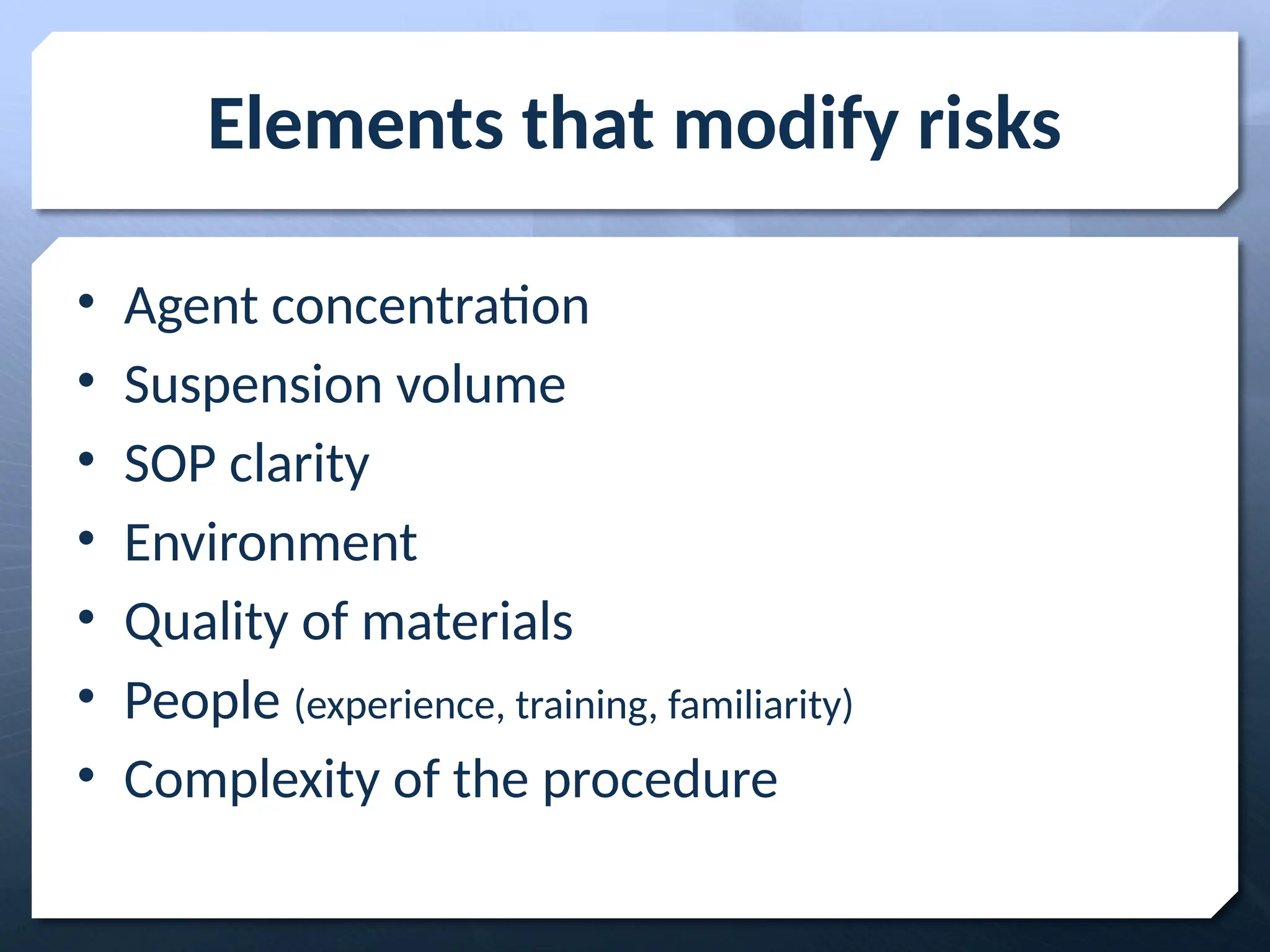 Biological Risk Assessment introductions | PPTX