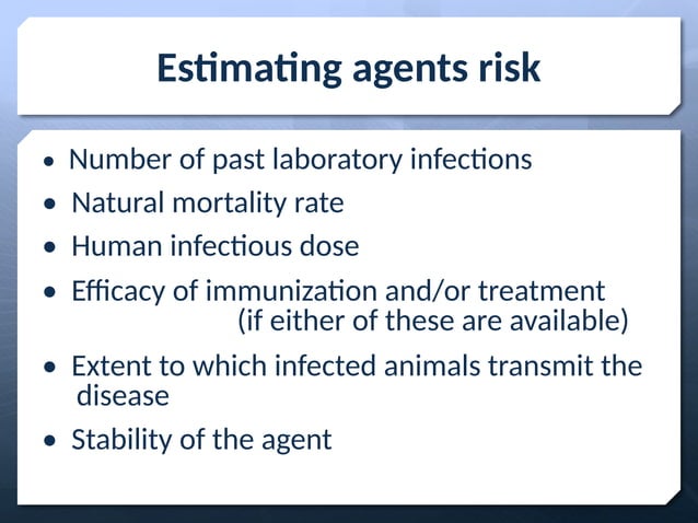 Biological Risk Assessment introductions | PPTX