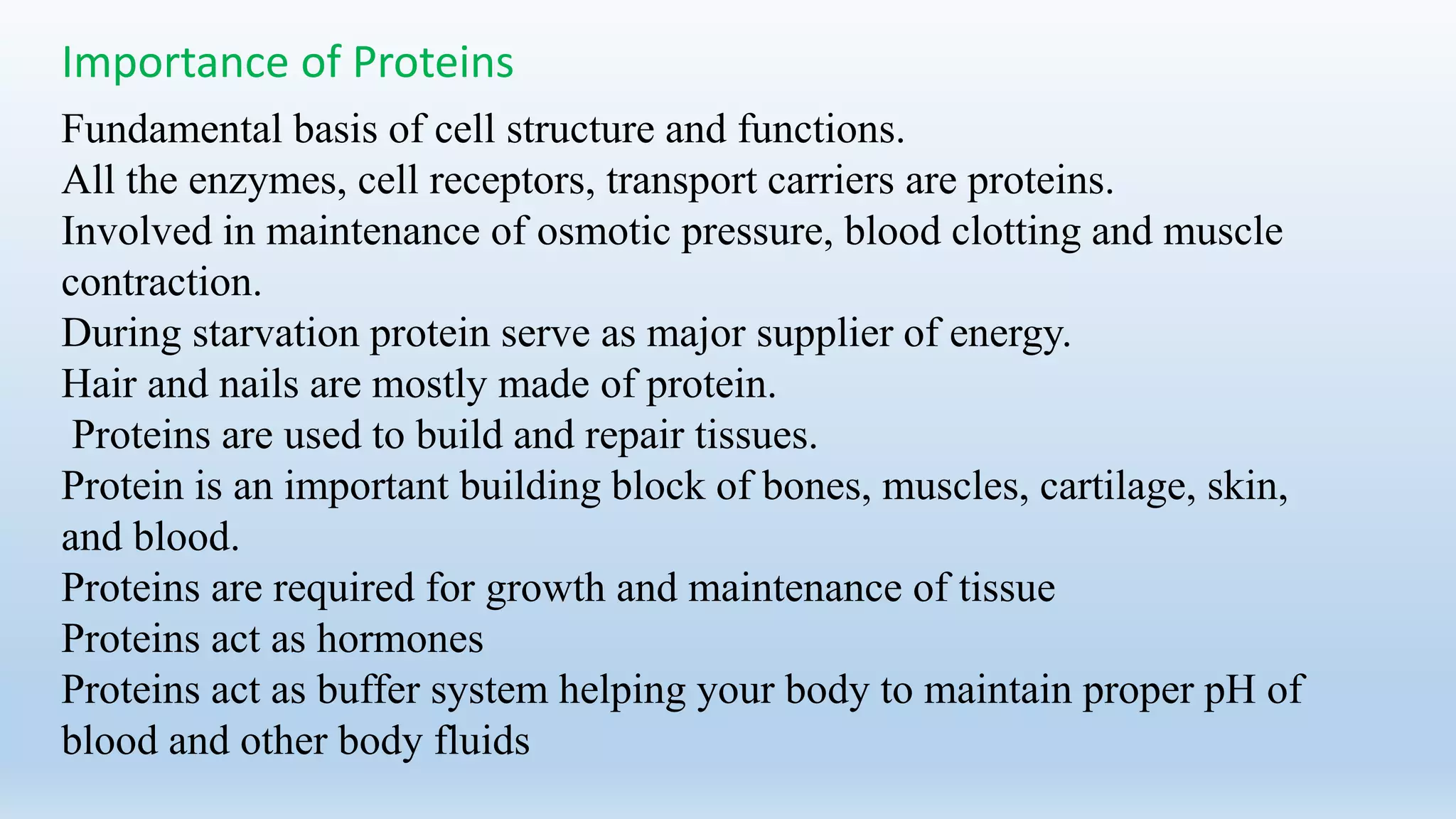 Biological roles of proteins | PPTX