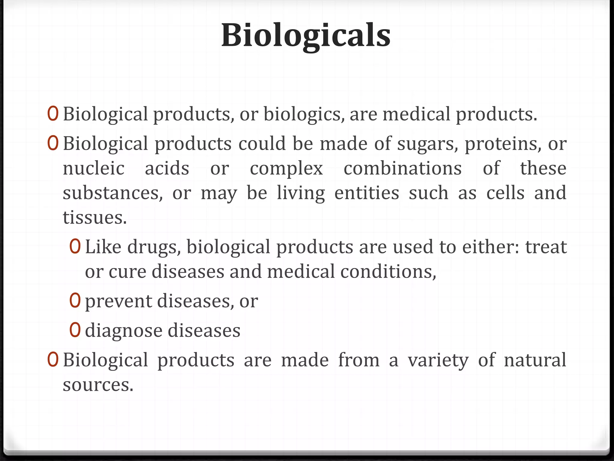 Biologicals | PPTX