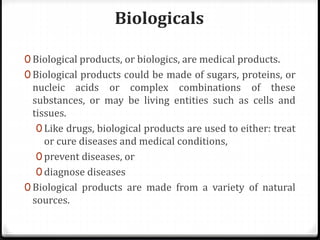Biologicals | PPTX