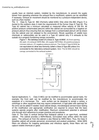 Biological safety cabinet | PDF