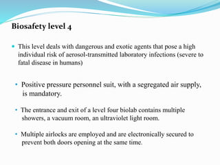 Biological safety cabinets and its Use In Culturing | PPTX