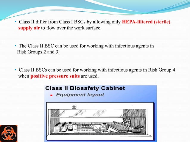 Biological safety cabinets and its Use In Culturing | PPTX | Infectious ...
