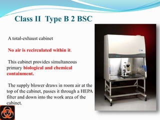 Biological safety cabinets and its Use In Culturing | PPTX