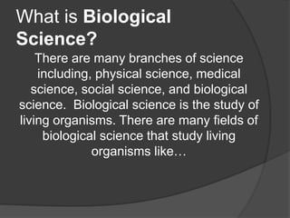 Biological scientist by patrick a | PPTX