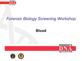 biological screening - blood | PPT