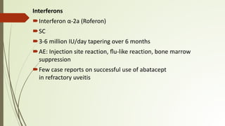 Biologicals in uveitis | PPTX