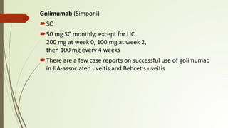 Biologicals in uveitis | PPTX