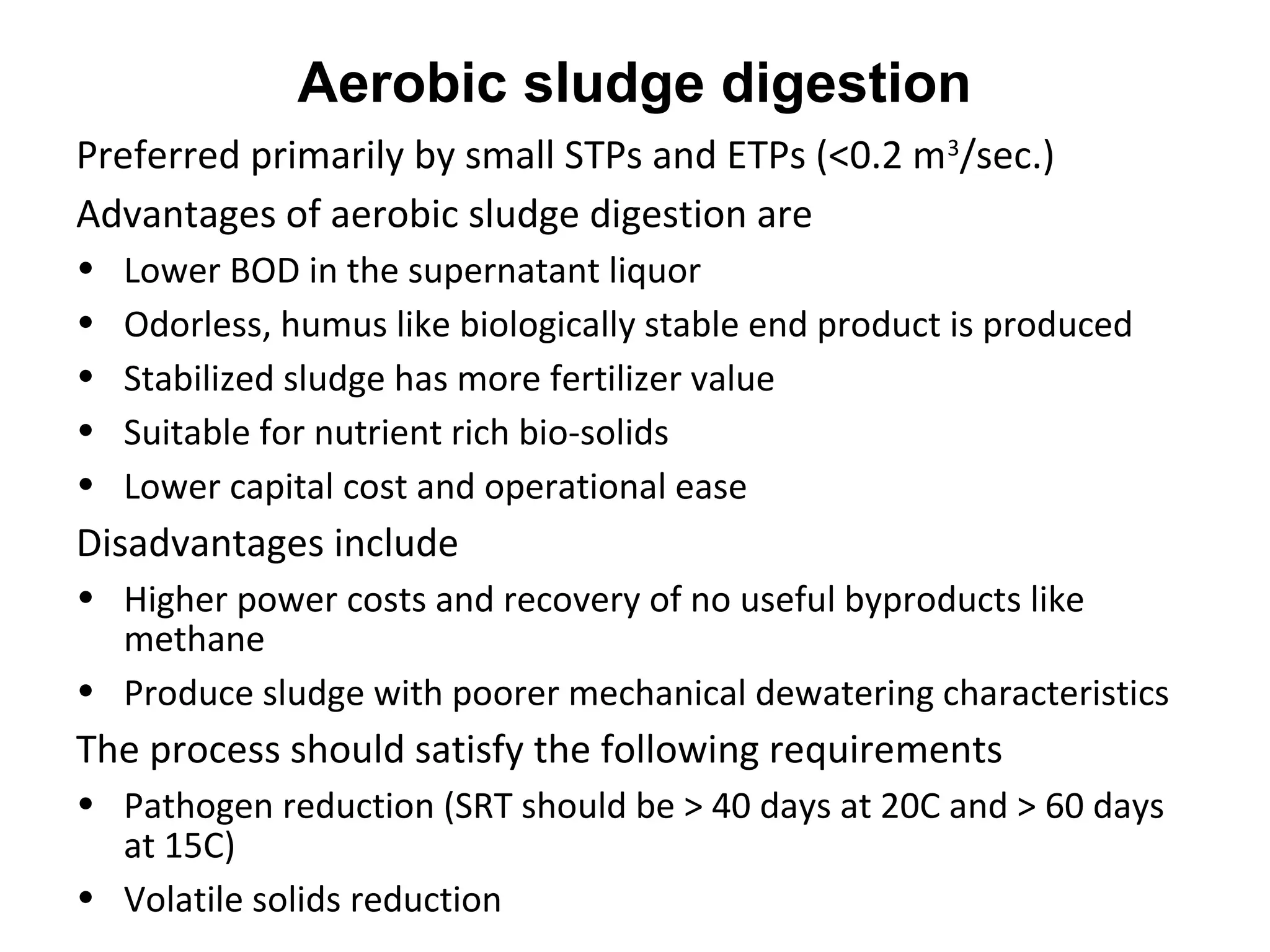 Biological sludge digestion | PPT