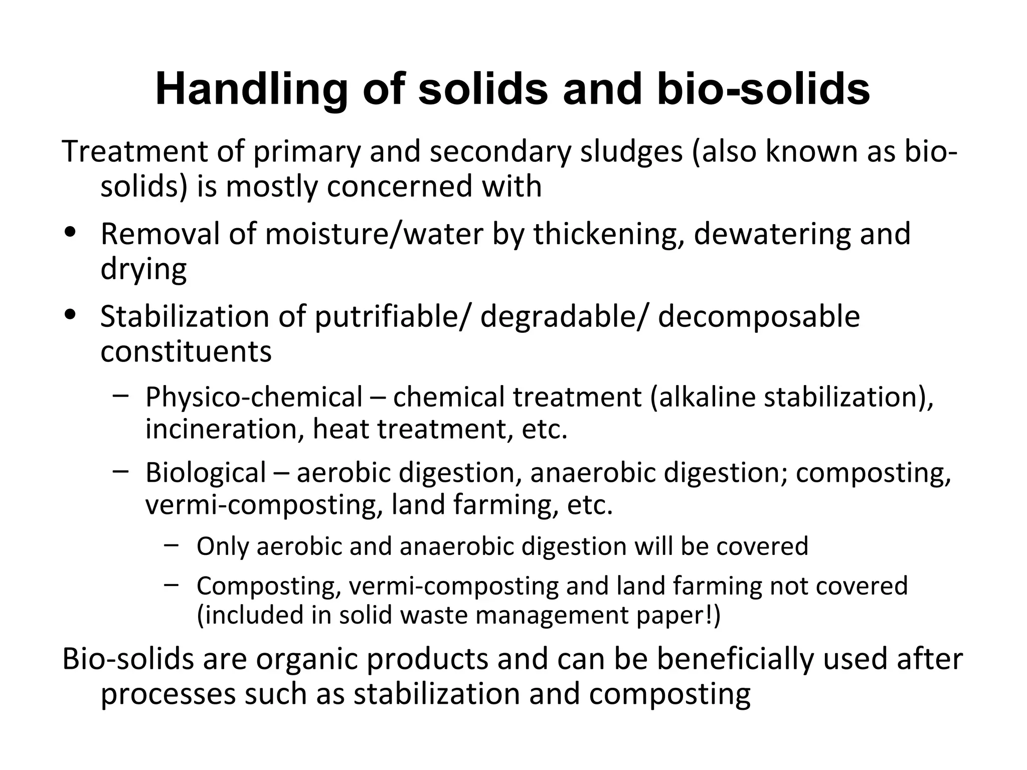 Biological sludge digestion | PPT