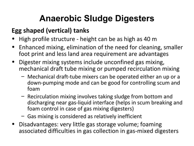 Biological sludge digestion | PPT