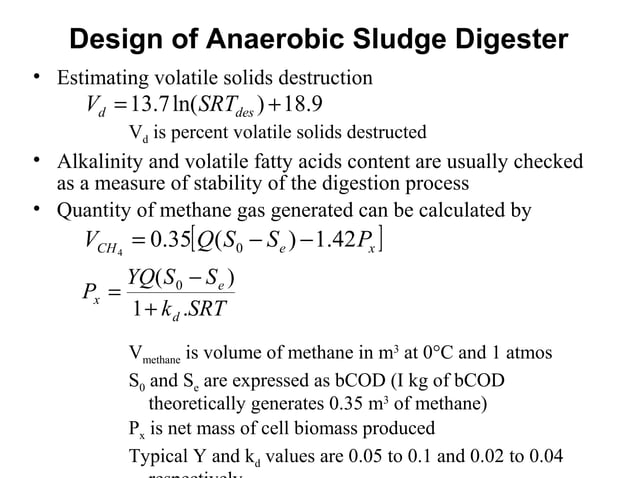 Biological sludge digestion | PPT