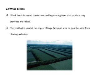 Biological soil conservation methods | PPTX