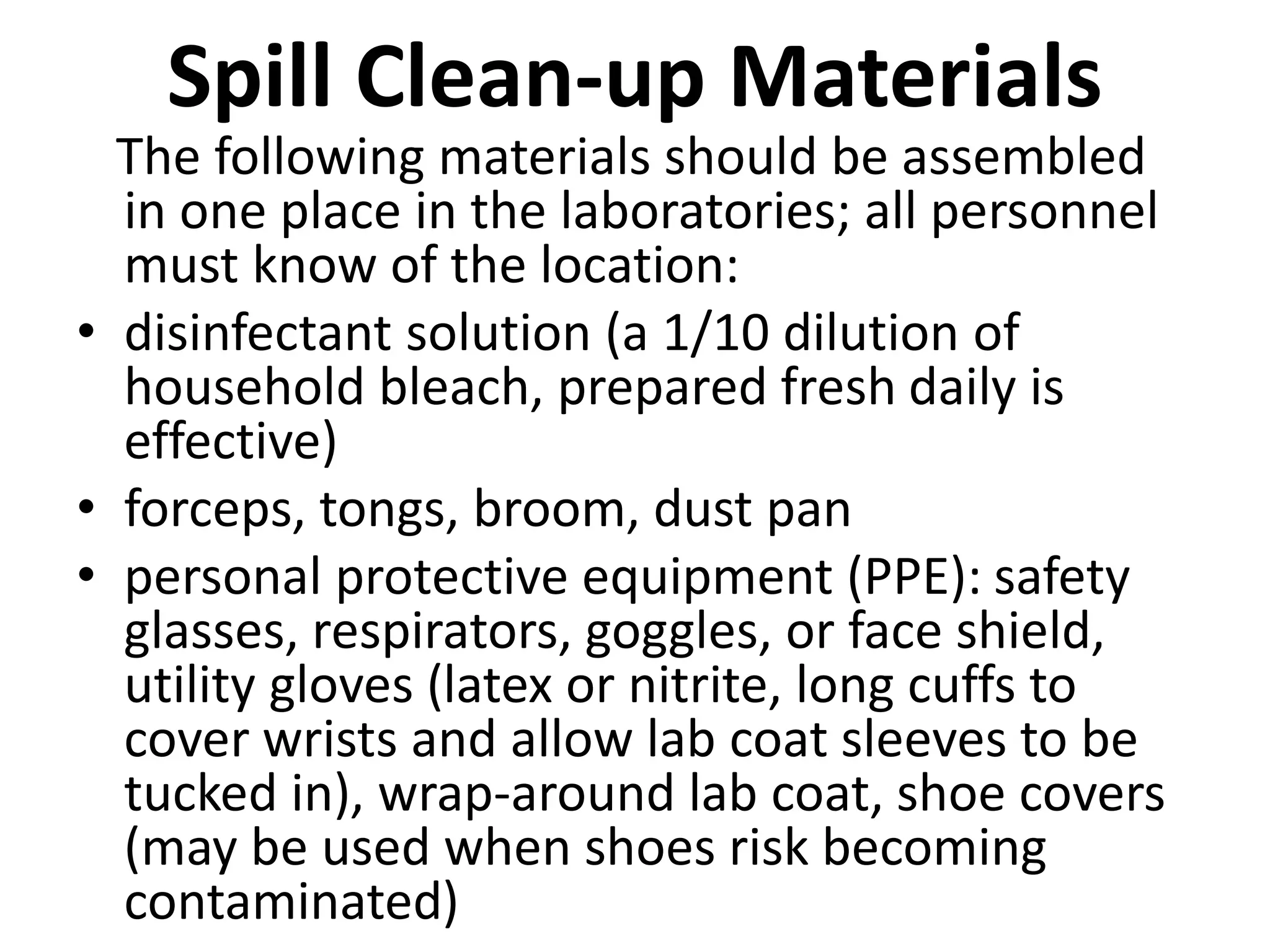 Biological Spills Clean-up Procedures.ppt