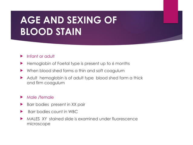 Biological stains -blood[Forensic Medicine].pptx