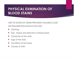Biological stains -blood[Forensic Medicine].pptx