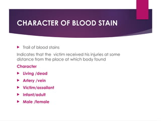 Biological stains -blood[Forensic Medicine].pptx
