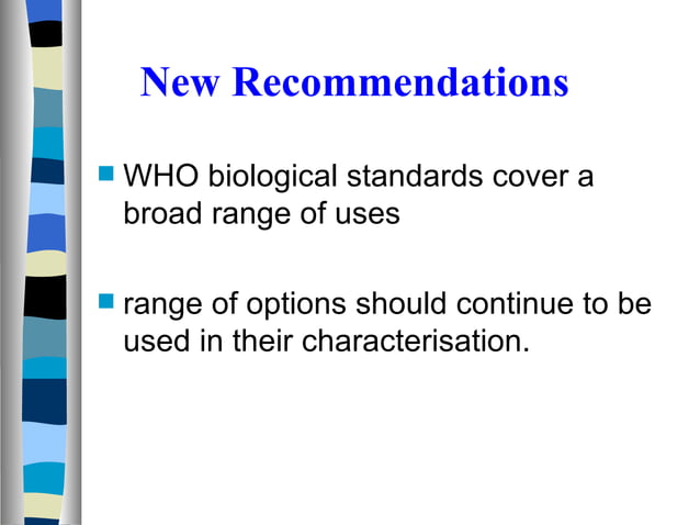 Biological standardisation programme who | PPT | Infectious Diseases ...