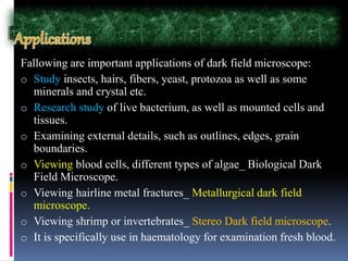 Dark field Microscope | PPTX