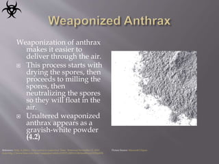 Biological Terrorism: Anthrax | PPTX