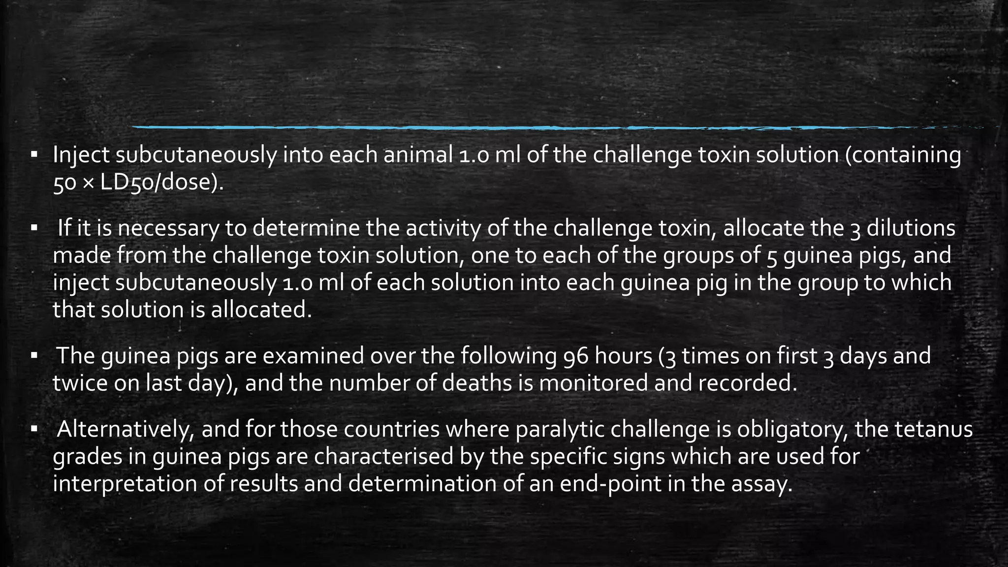 Biological test and assay tetanus toxoid adsorbed | PPTX
