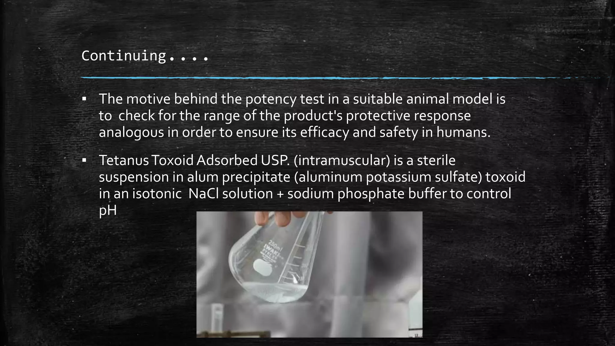 Biological test and assay tetanus toxoid adsorbed | PPTX