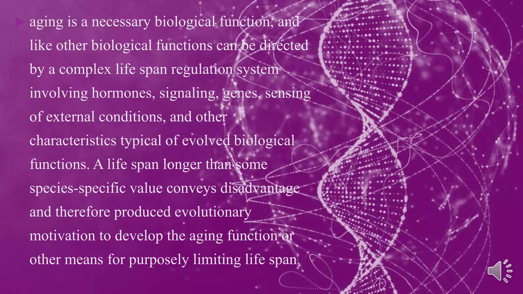 Biological theories of aging | PPTX