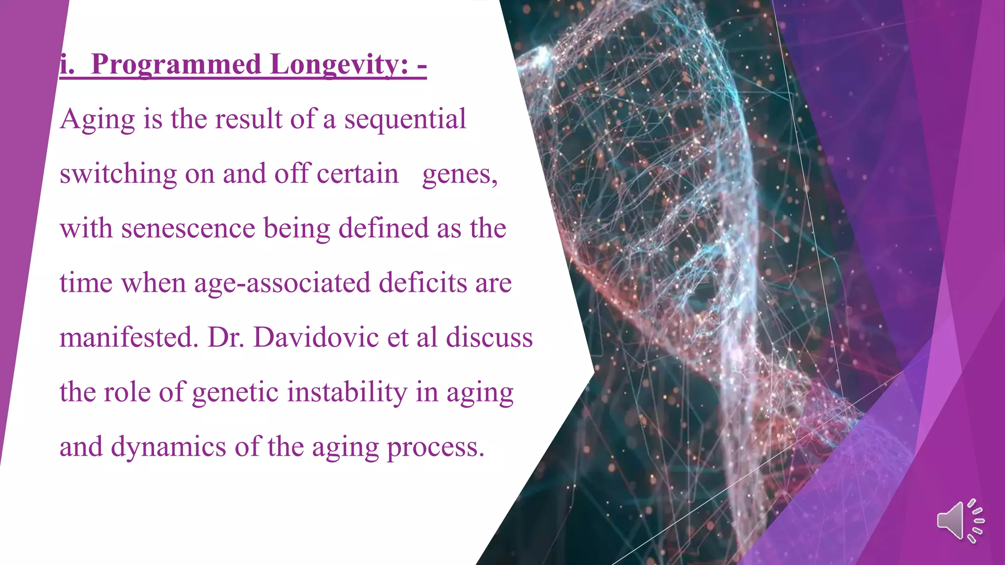 Biological theories of aging | PPTX