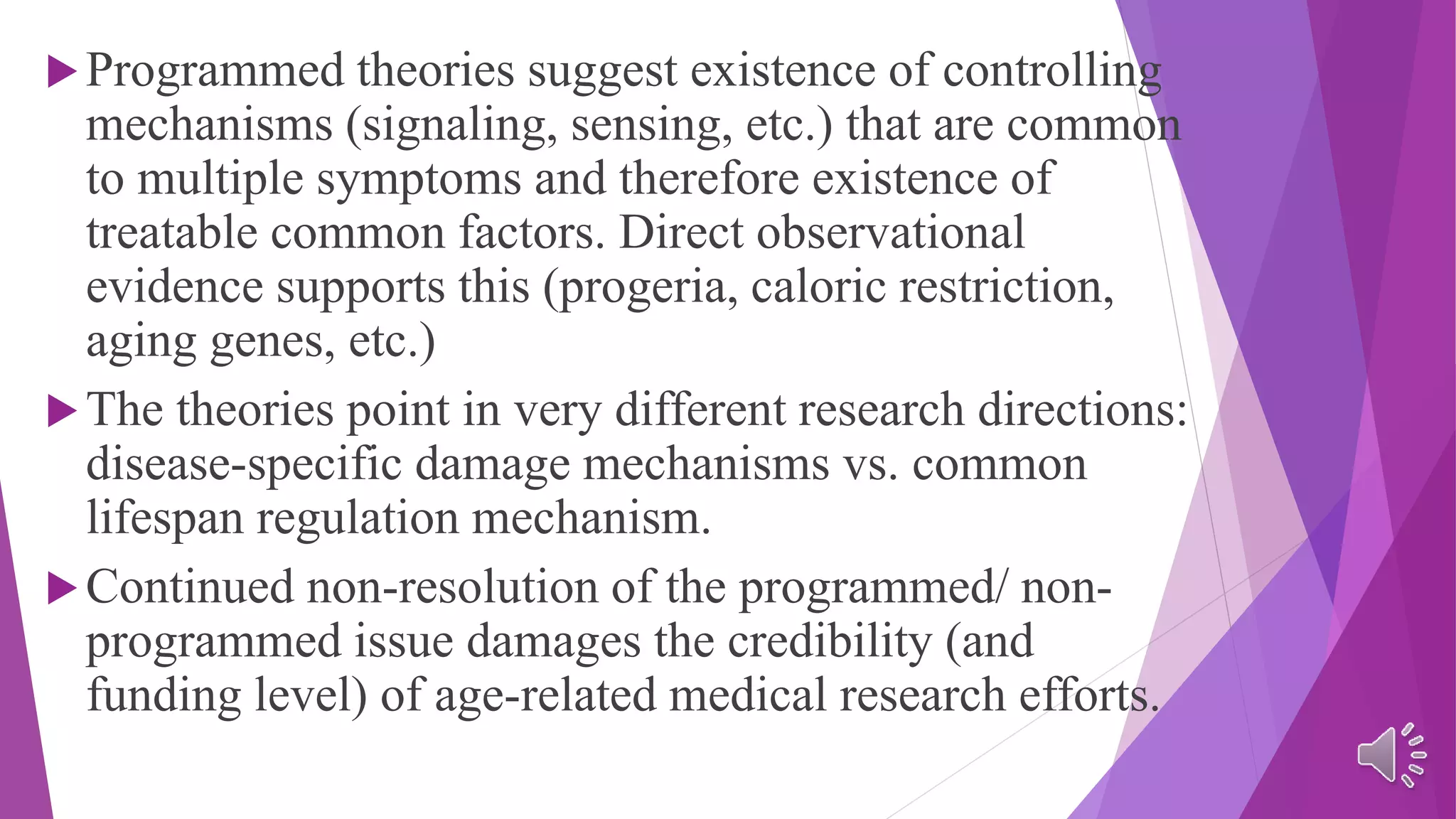 Biological theories of aging | PPTX
