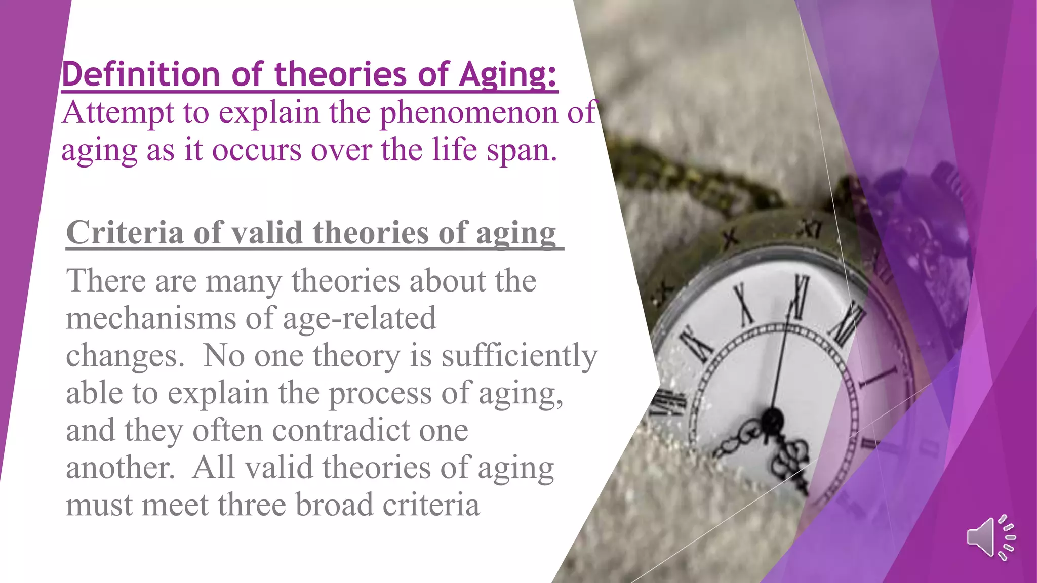 Biological theories of aging | PPTX