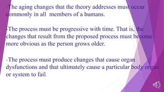 Biological theories of aging | PPTX