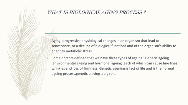Biological theories of aging | PPTX | Genetics | Science