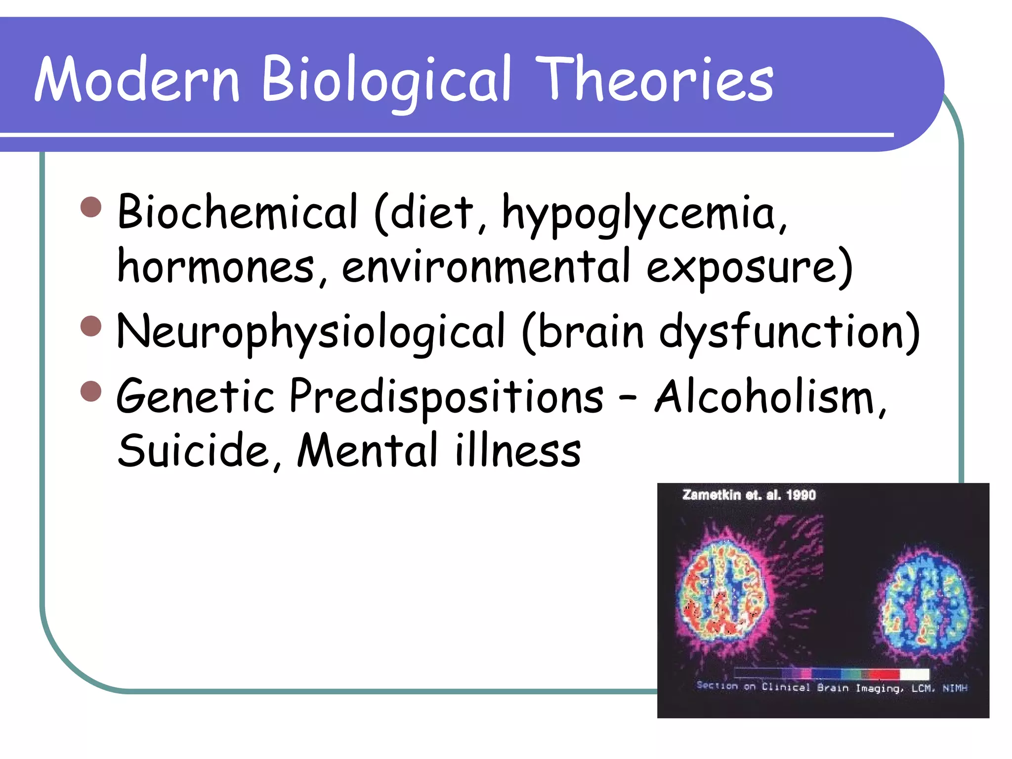 Biological Theories of Crime | PPT