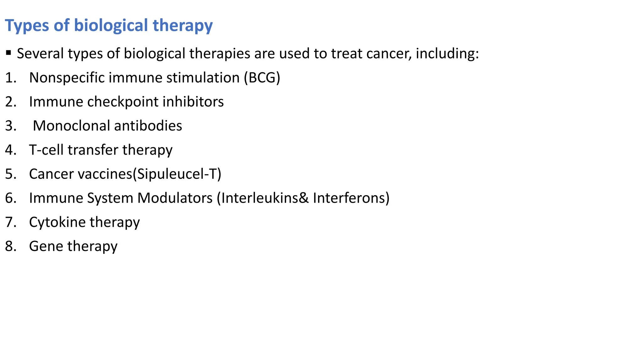 Biological therapy for cancer/ Medicinal chemistry | PDF