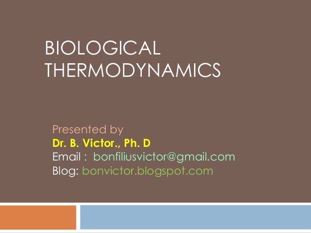 Biological thermodynamics - Alchetron, the free social encyclopedia