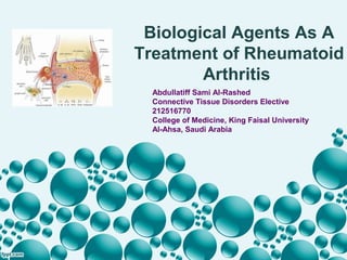 Biological treatment of Rheumatoid Arthritis | PPT