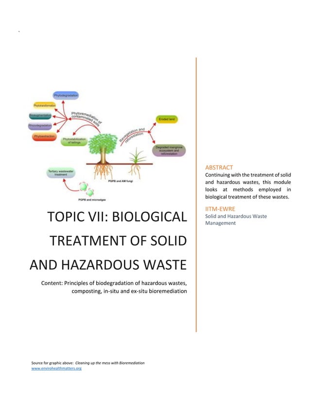 Biological treatment solid_hazardous_waste | PDF
