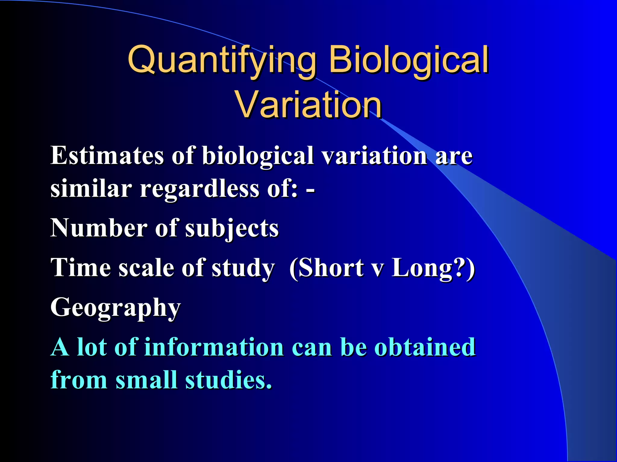Biological variation update_ed | PPS